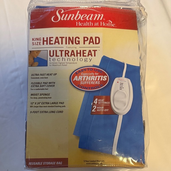 Sunbeam | Bedding | Sunbeam Heating Pad Blanket With Controller 4 ...
